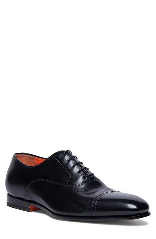 Santoni Dole Cap Toe Oxford in Black at Nordstrom, Size 15 Deals and ...