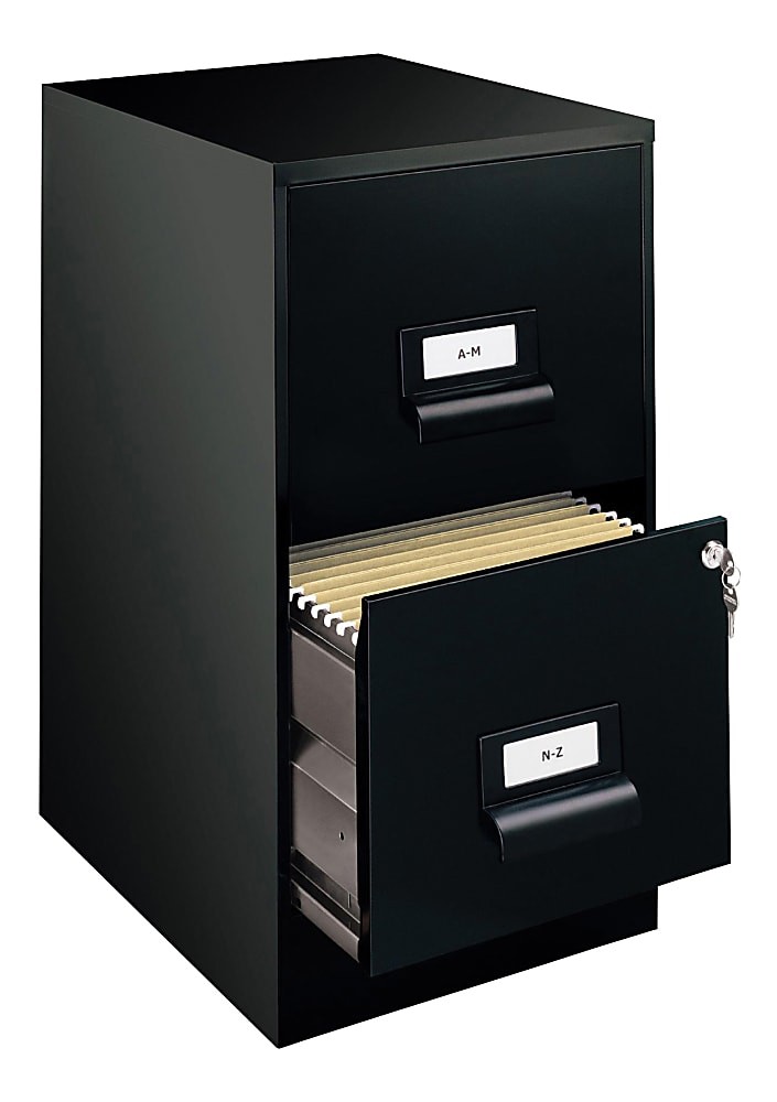 Realspace 18"D "Manager's" 2-Drawer Vertical Letter-Size File Cabinet ...