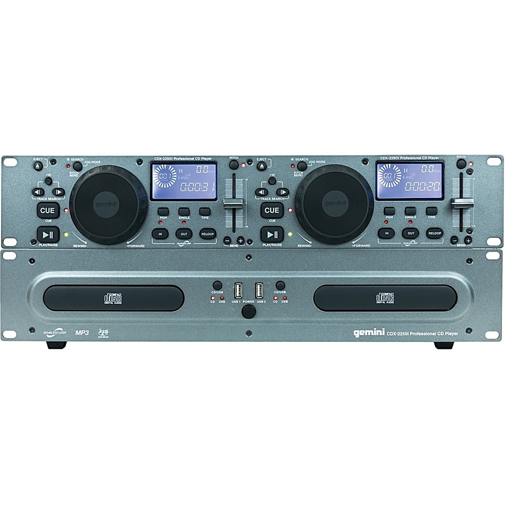 gemini CDX 2250I: DJ CD Media Player with USB CD R CD DA, MP3 Playback ...