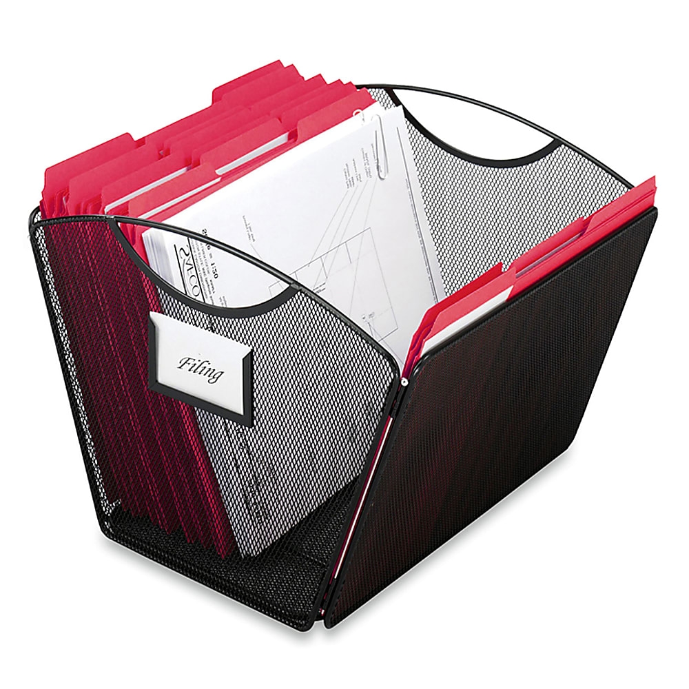 Safco® Mesh Desktop Tub File, Letter Size, Black Deals and Price ...
