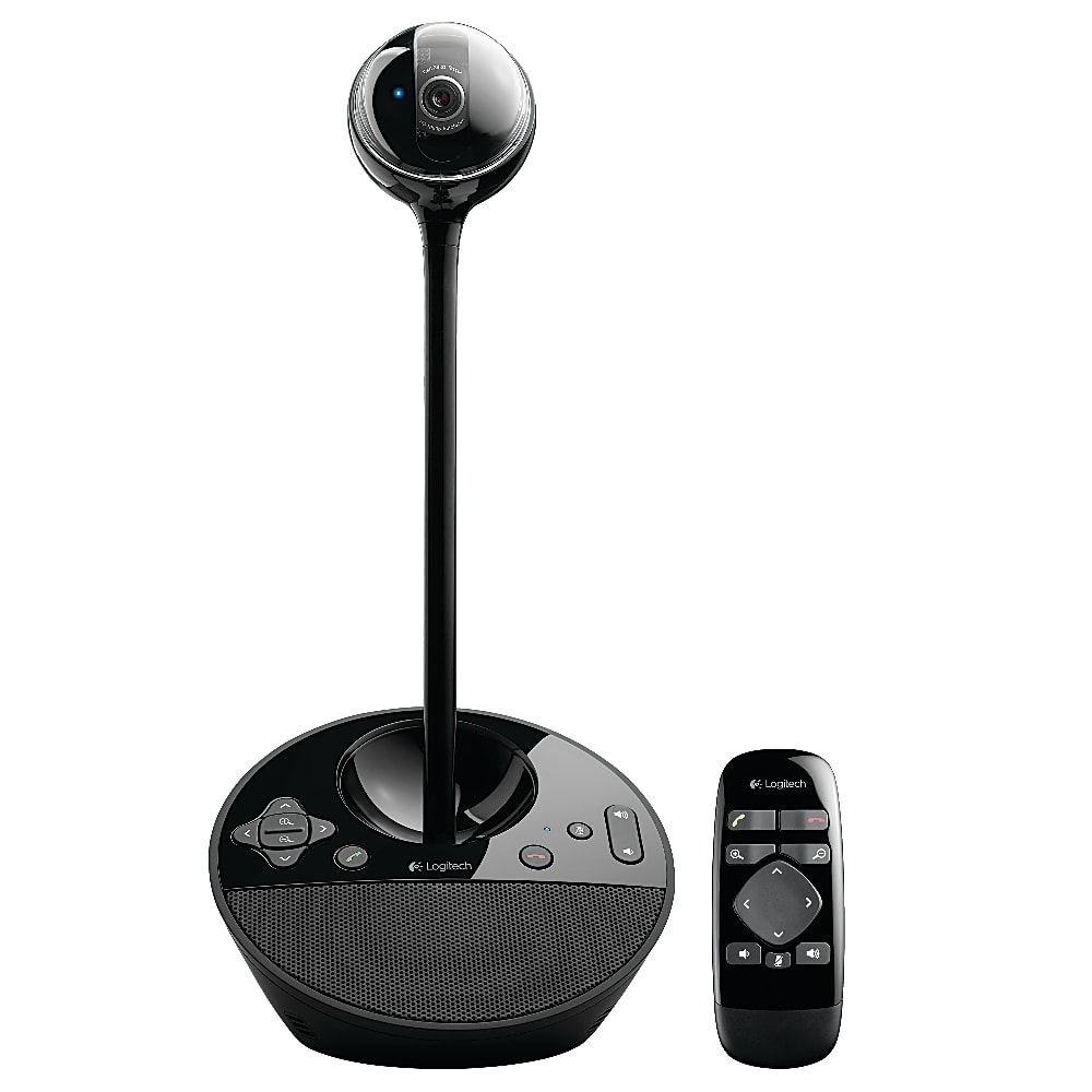 Logitech® Videoconferencing Camera, 3 Megapixel, Black, 1-Pack, BCC950 ...