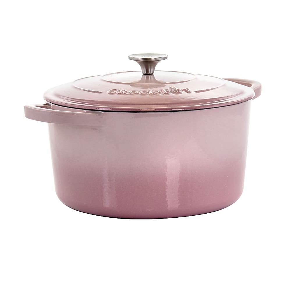 Crock-Pot Artisan 2-Piece Enameled Cast Iron Dutch Oven, 7 Quarts ...