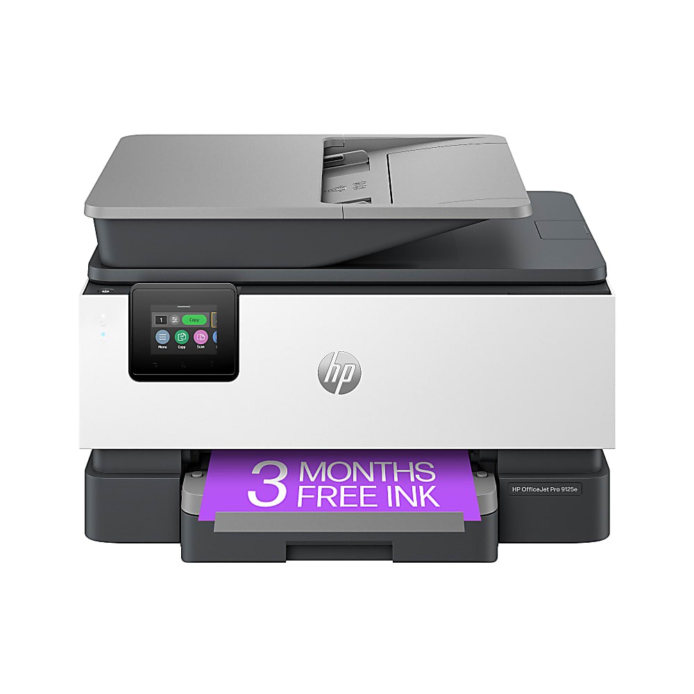 HP OfficeJet Pro 9125e Wireless All-in-One Color Inkjet Printer, print ...