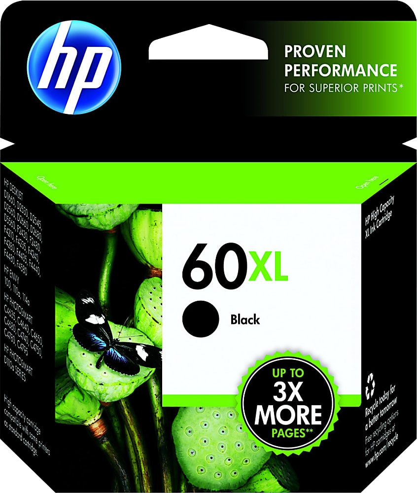 HP 60XL Black High-Yield Ink Cartridge, CC641WN Deals and Price History ...