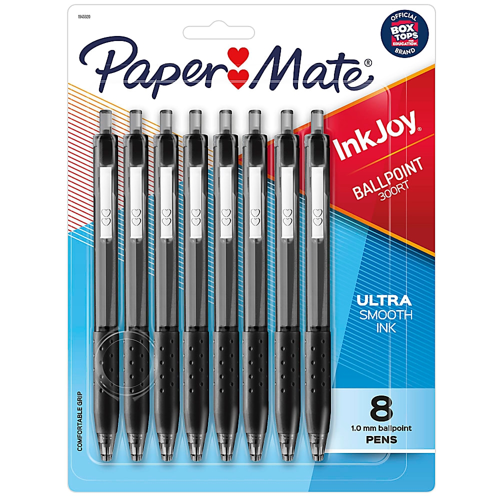 Paper Mate® 300RT Effortless Glide Ballpoint Pens, Medium Point, 1.0 mm ...