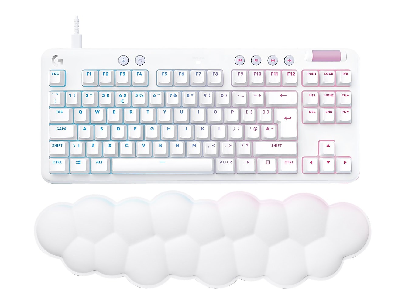 Logitech G713 Wired Gaming Keyboard, Clicky Switches (GX Blue), and ...