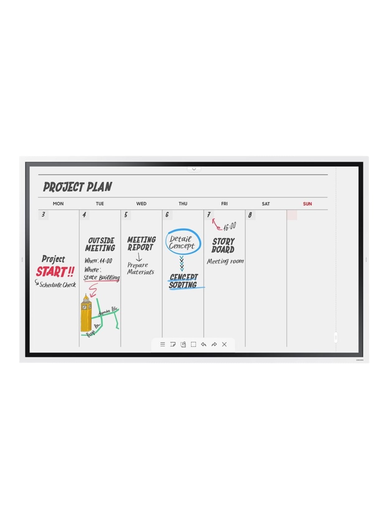 Samsung Flip 2 WM65R - 65"" Diagonal Class WMR Series LED-backlit LCD ...
