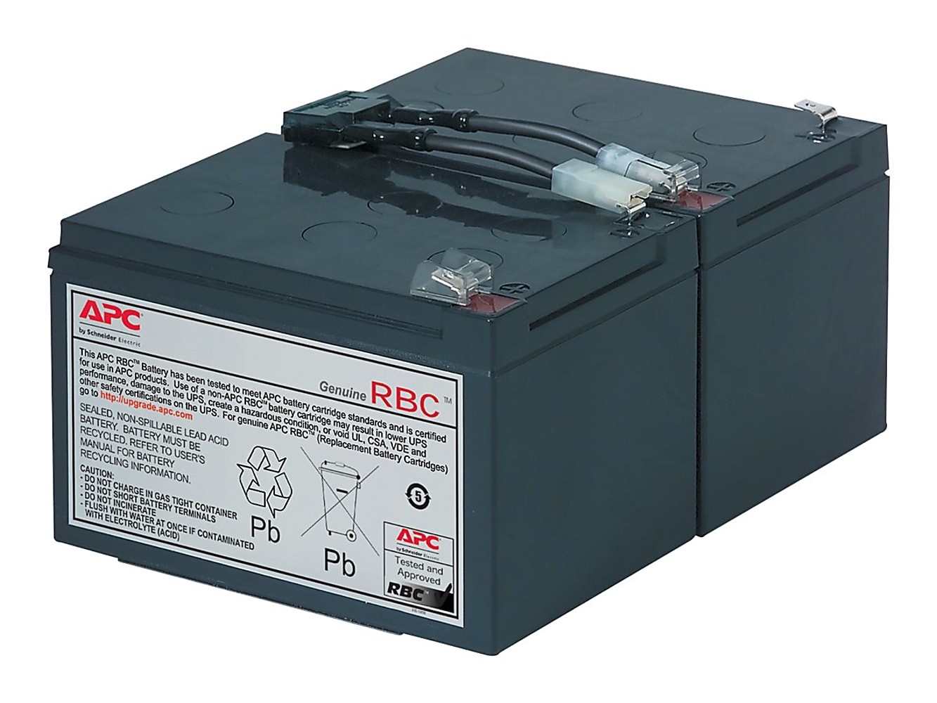 APC Replacement Battery Cartridge #6 - UPS battery - 1 x battery - lead ...