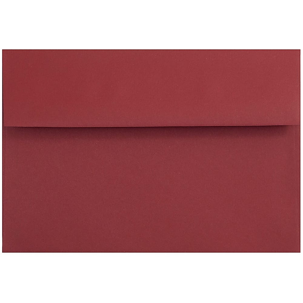 JAM Paper® Booklet Invitation Envelopes, A8, Gummed Seal, Dark Red ...