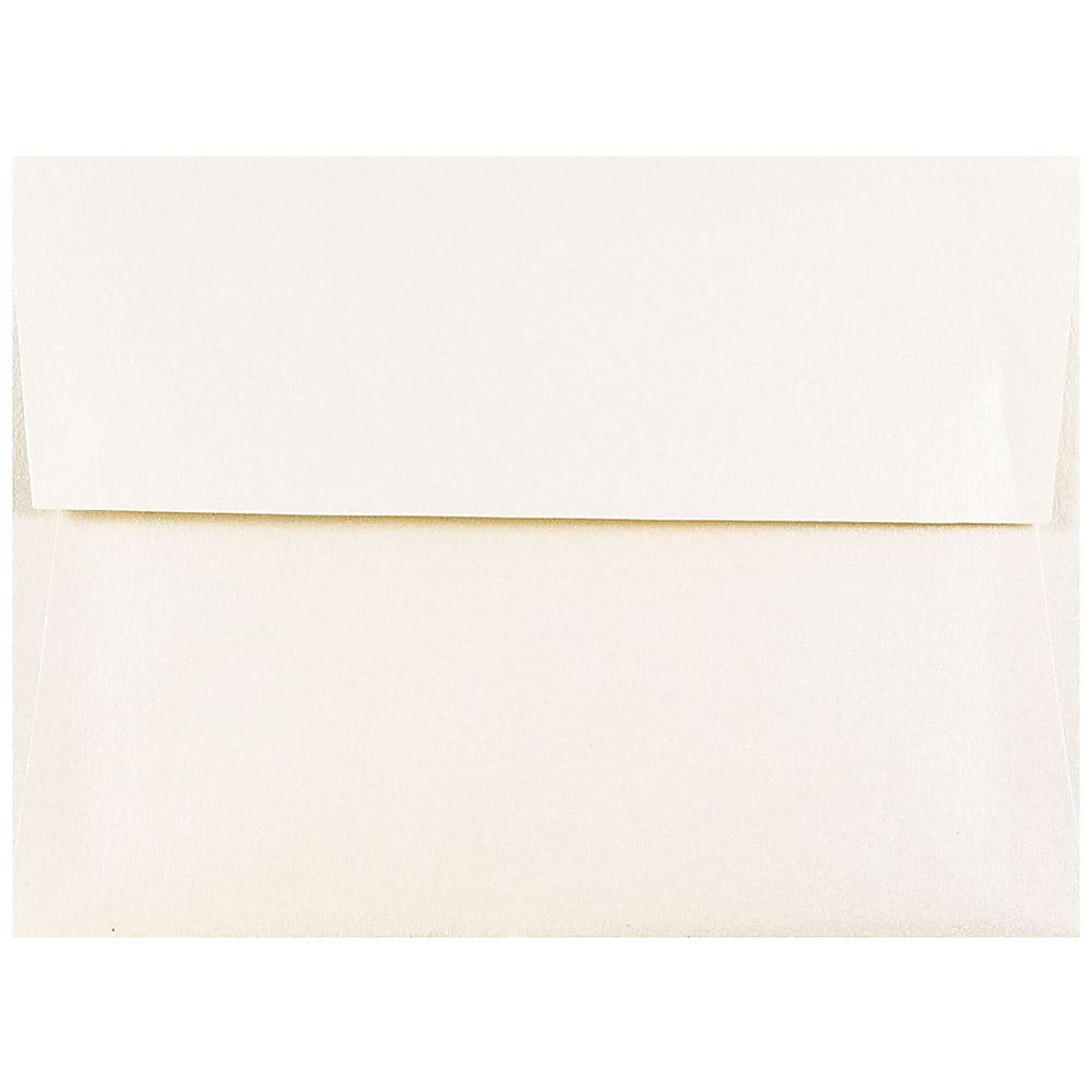 JAM Paper® Booklet Invitation Envelopes, A6, Gummed Seal, Stardream Metallic Opal, Pack Of 25 ...