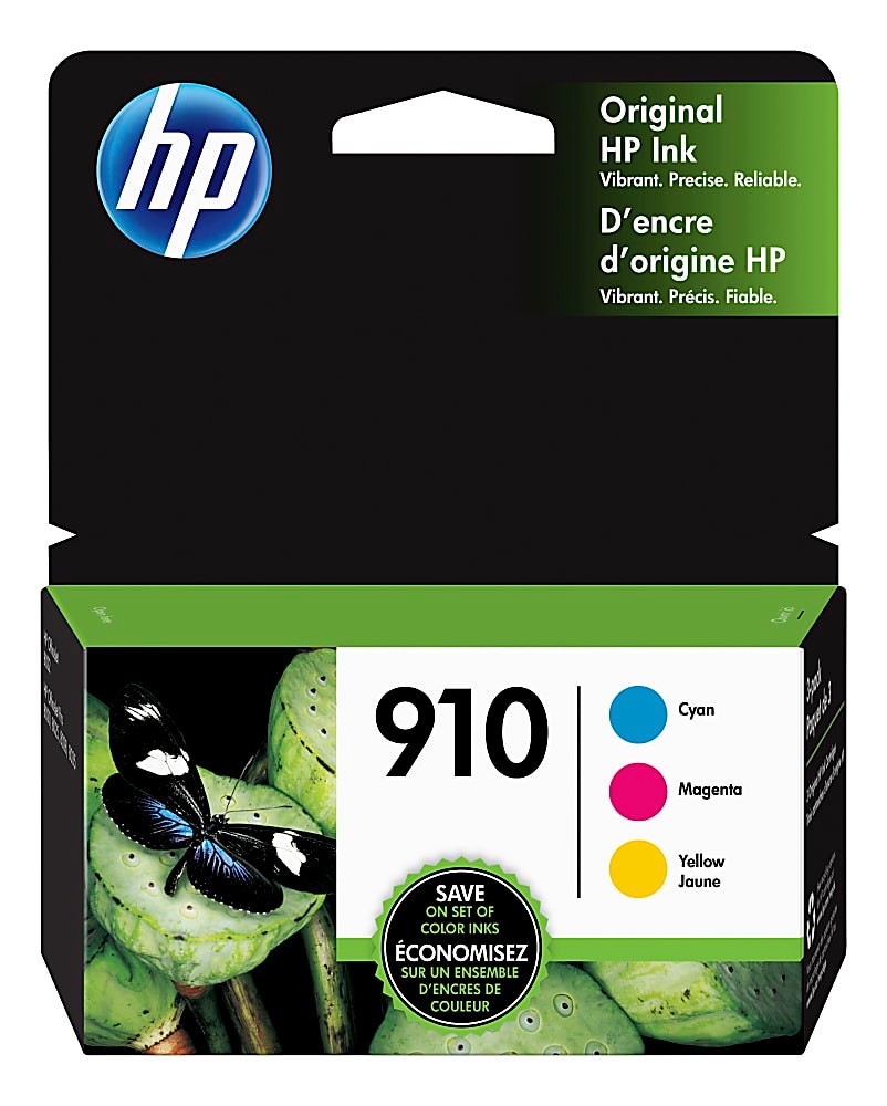Original HP 910 Cyan, Magenta, Yellow Ink Cartridges 3-pack|For HP ...