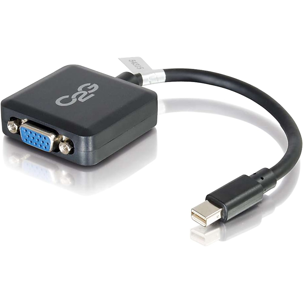 C2G Mini DisplayPort to VGA Adapter - 8in - Active - M/F - Mini ...