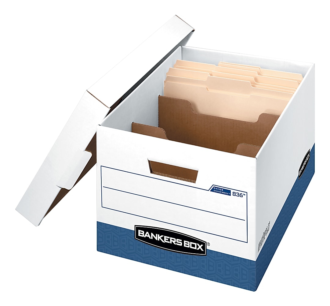 Bankers Box R Kive® DividerBox™ Heavy-Duty FastFold® File Storage Boxes ...