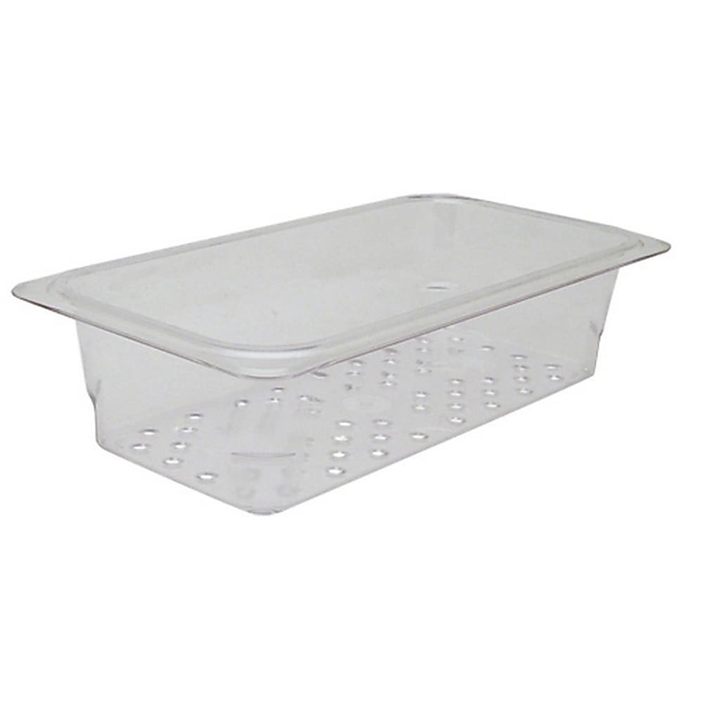 Cambro 1/3 Size Camwear Colander Food Pan, Clear Deals and Price ...