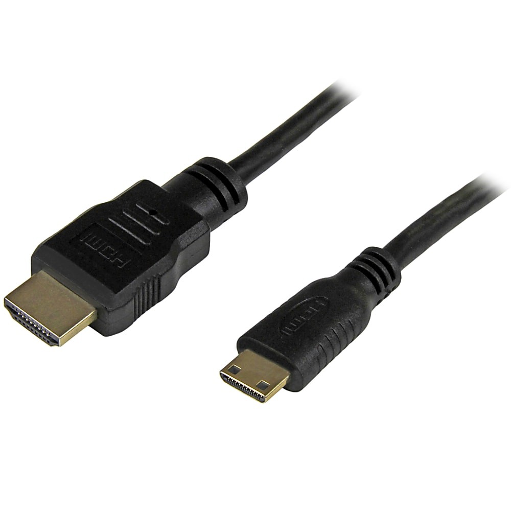 StarTech.com 6ft Mini HDMI to HDMI Cable with Ethernet, 4K 30Hz High ...