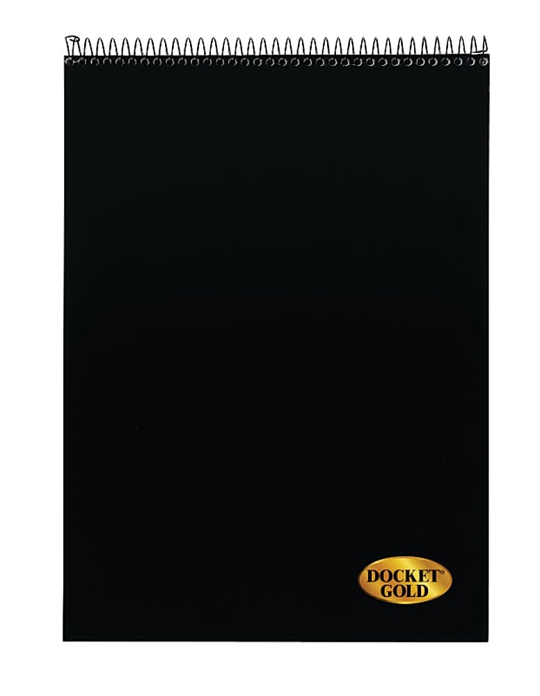 TOPS® Docket® Gold Wirebound Writing Pad, 8 1/2"" x 11"", Legal Ruled ...
