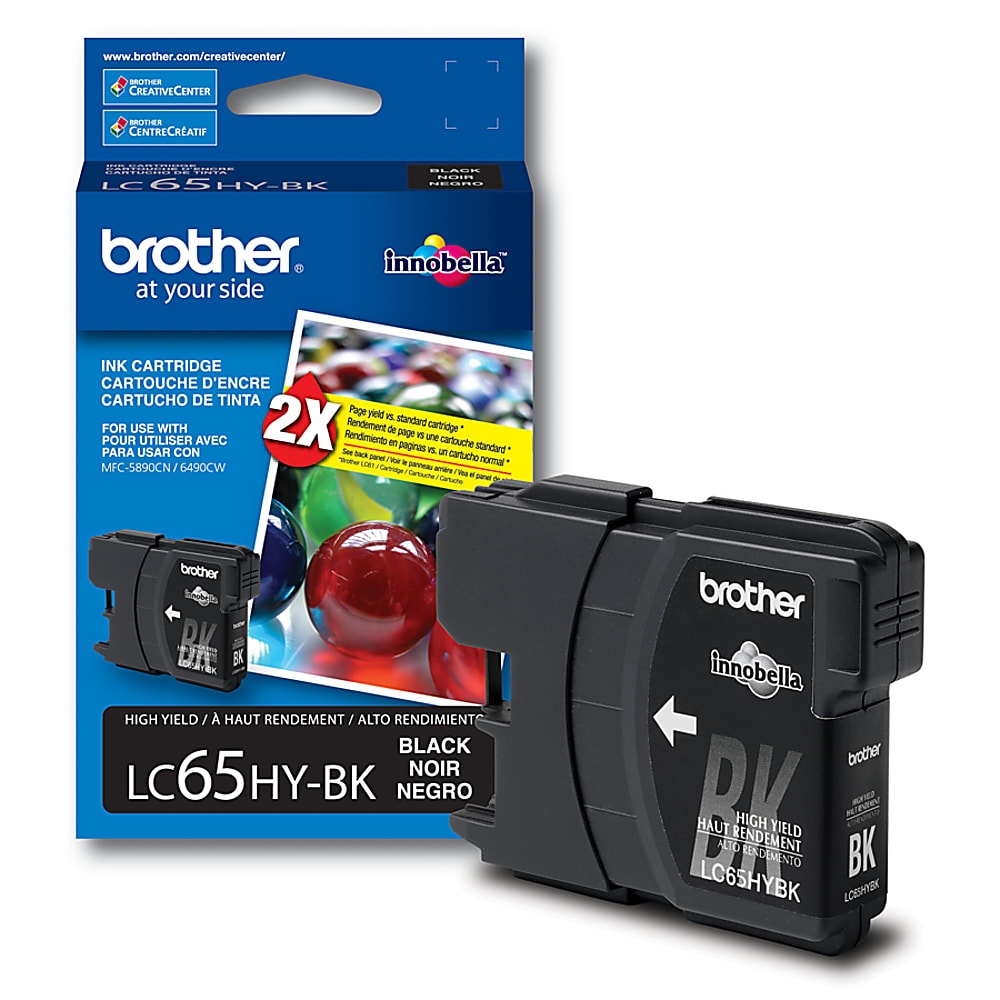 Brother® LC65 Black High-Yield Ink Cartridge, LC65HY-BK Deals and Price ...