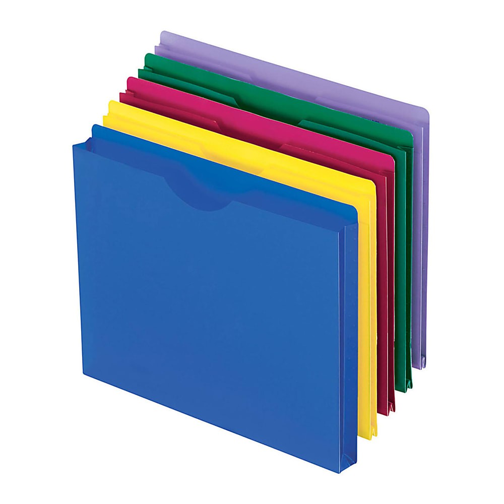 Pendaflex® Poly Expanding File Jackets, Letter Size, Assorted Colors ...