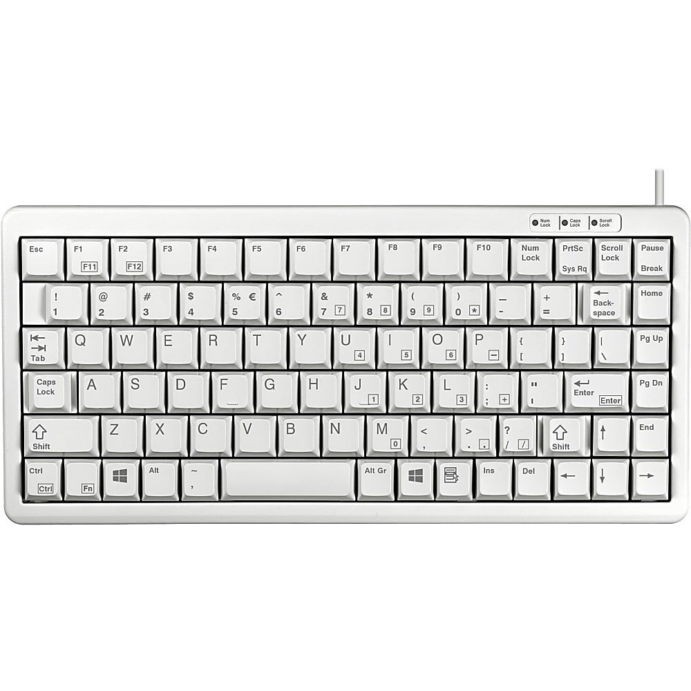 CHERRY Ultraslim G84-4100 POS Keyboard - 86 Keys - QWERTY Layout - PS/2 ...