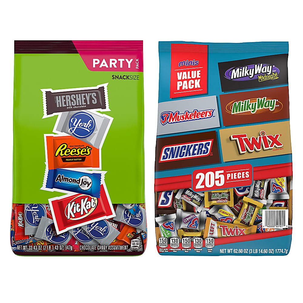 Hershey's® Milk Chocolate Assortment/Mars Chocolate Favorites Bundle ...