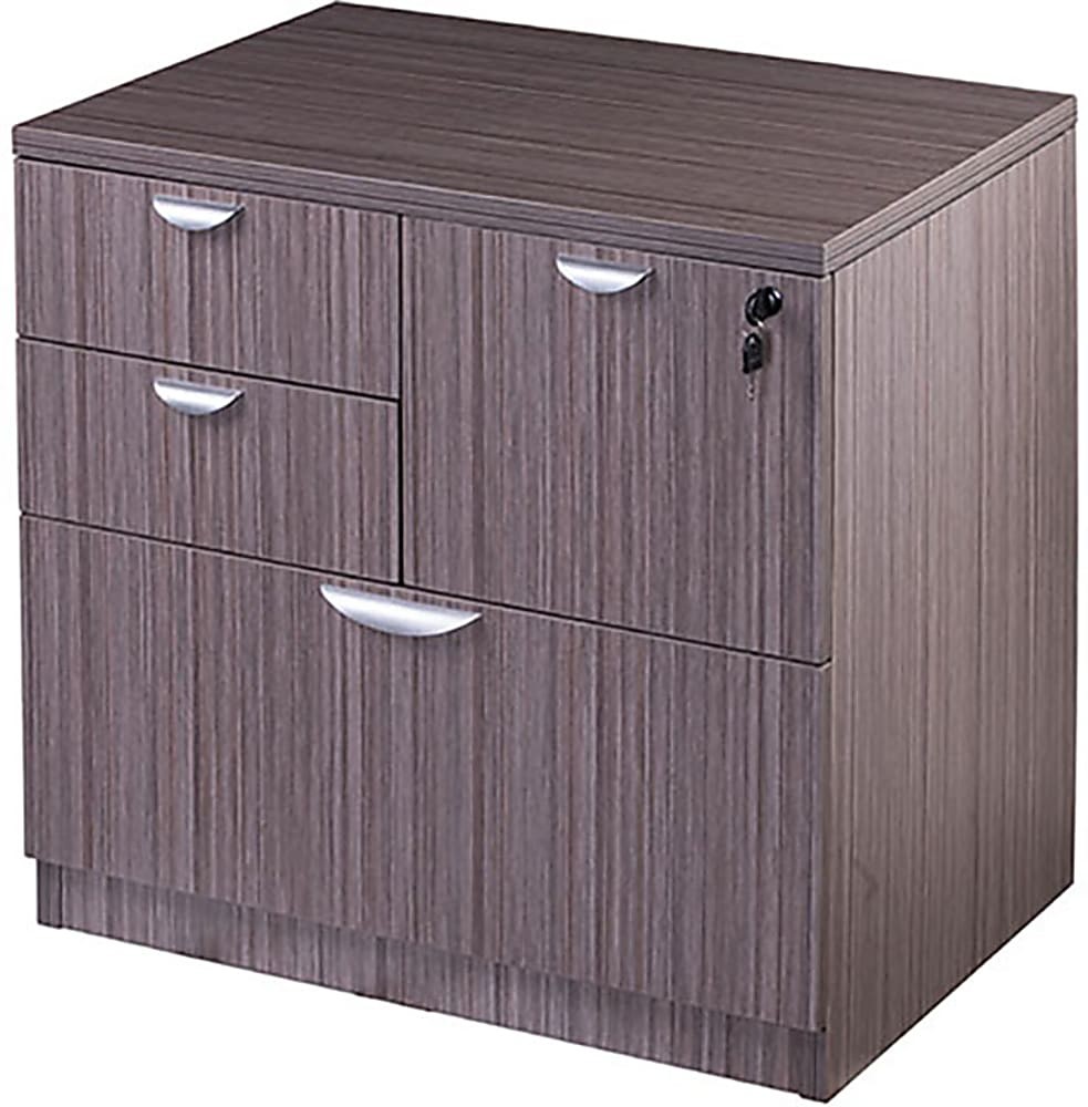Boss Office Products Combo 31”W x 22”D Lateral 4-Drawer File Cabinet ...