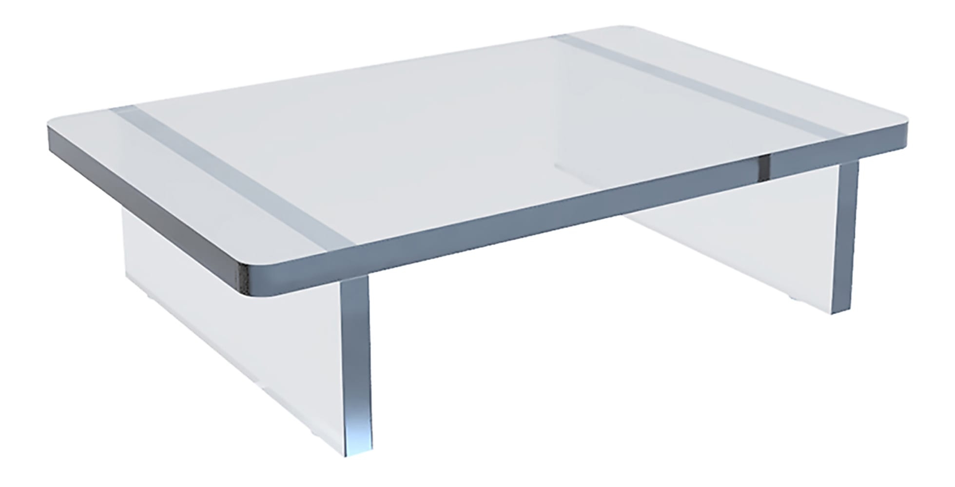 Azar Displays Deluxe Acrylic Monitor Riser Display, 3""H x 11-3/4""W x ...