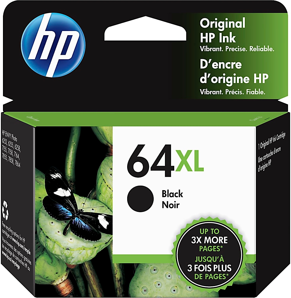 HP 64XL Black High-Yield Ink Cartridge, N9J92AN Deals and Price History ...