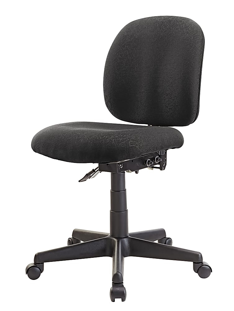 WorkPro® Mobility Multifunction Ergonomic Fabric Task Chair, Black ...