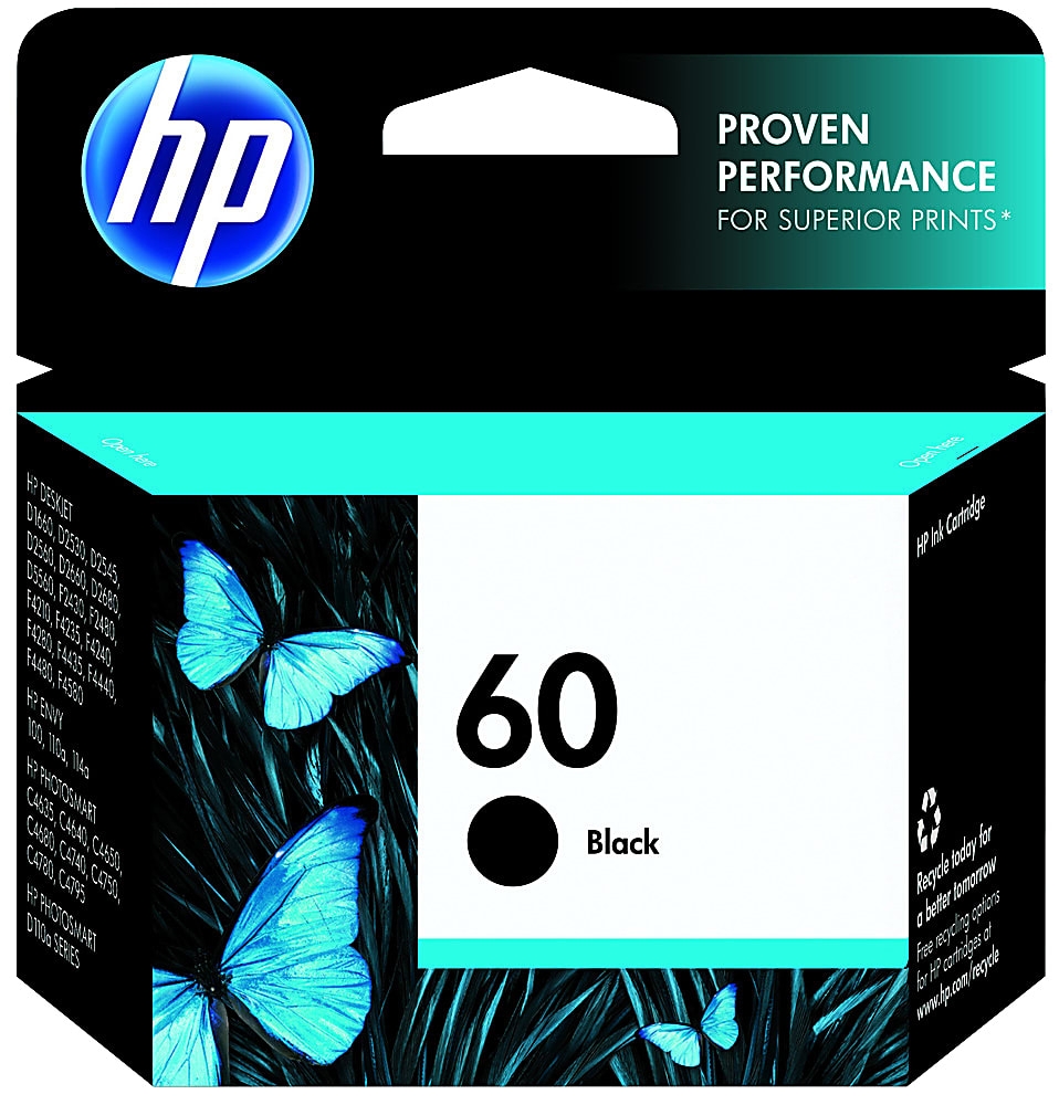 HP 60 Black Ink Cartridge, CC640WN Deals and Price History at JoinHoney ...