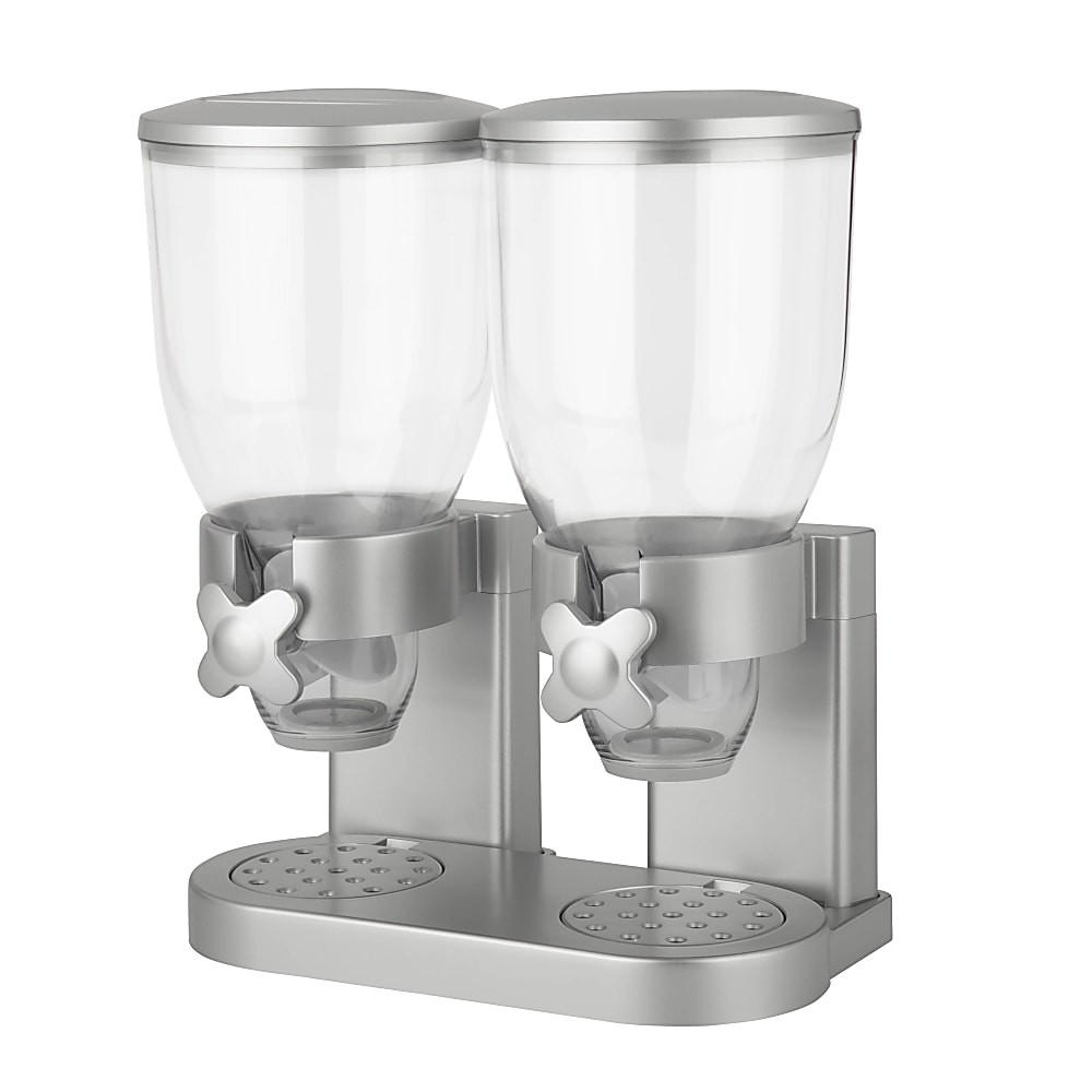 Zevro Indispensable Dispenser, Double, 35 Oz, Silver Deals and Price ...