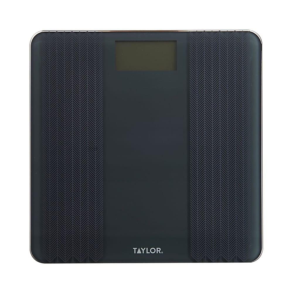 Taylor Precision Products Digital Glass Scale, 500 Lb Capacity, Black ...
