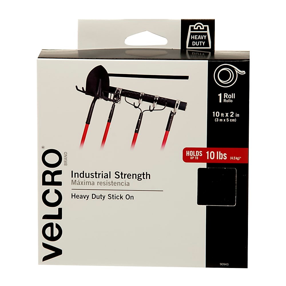 VELCRO® Industrial Strength Self Stick Tape, 10' x2", Black Deals and ...