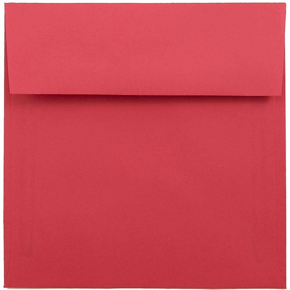 JAM Paper® Color Square Invitation Envelopes, 6"" x 6"", Gummed Seal ...