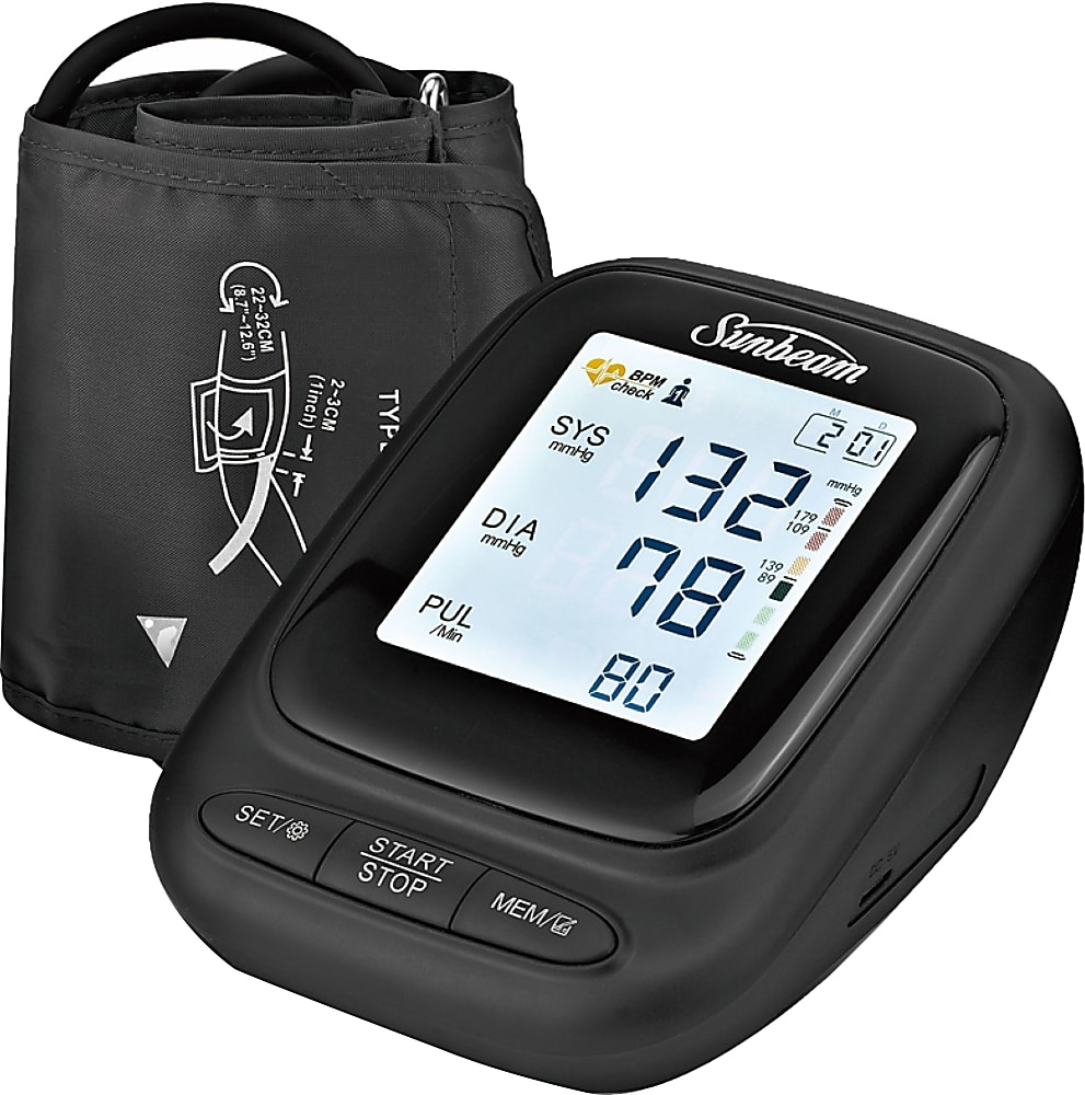 Sunbeam 16984 Upper Arm Blood Pressure Monitor, Black Best Deals and ...