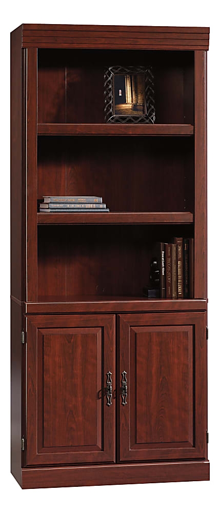 Sauder® Heritage Hill 71 1/4"H 3-Shelf Traditional Bookcase, Cherry ...