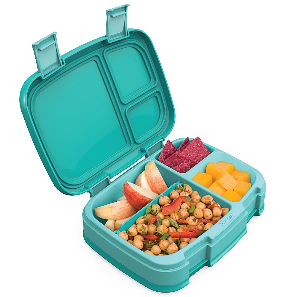 Bentgo Fresh 4-Compartment Bento-Style Lunch Box, 2-7/16"H x 7"W x 9-1/ ...