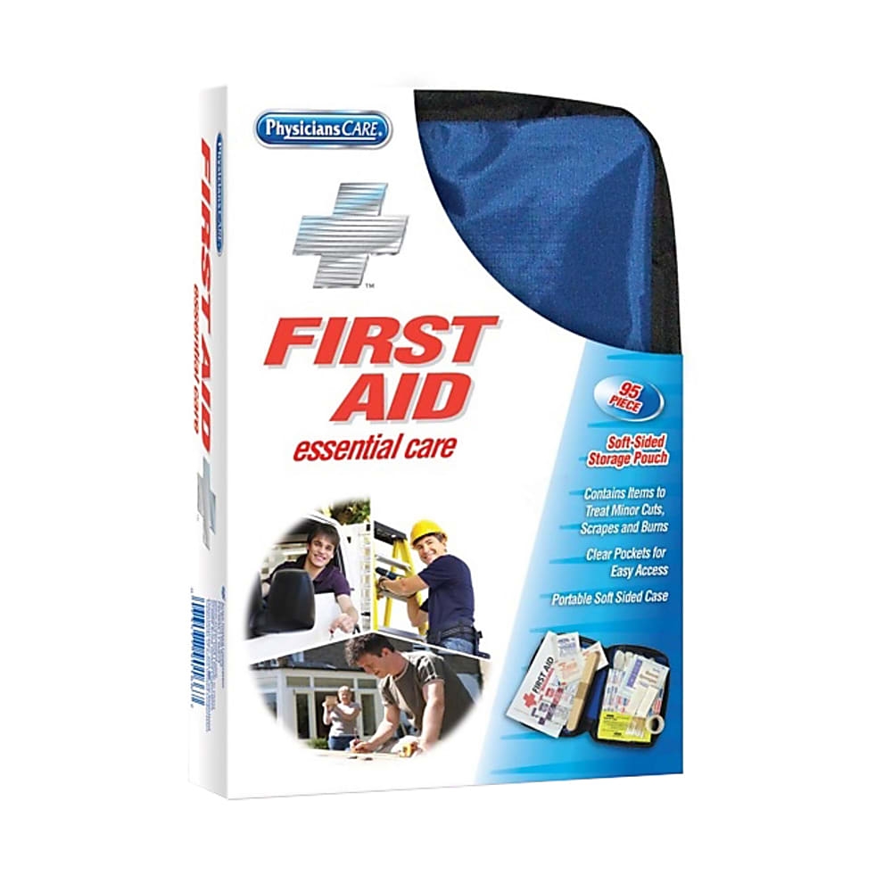 PhysiciansCare® Soft-Sided First Aid Kit, Blue, 95 Pieces Deals and ...
