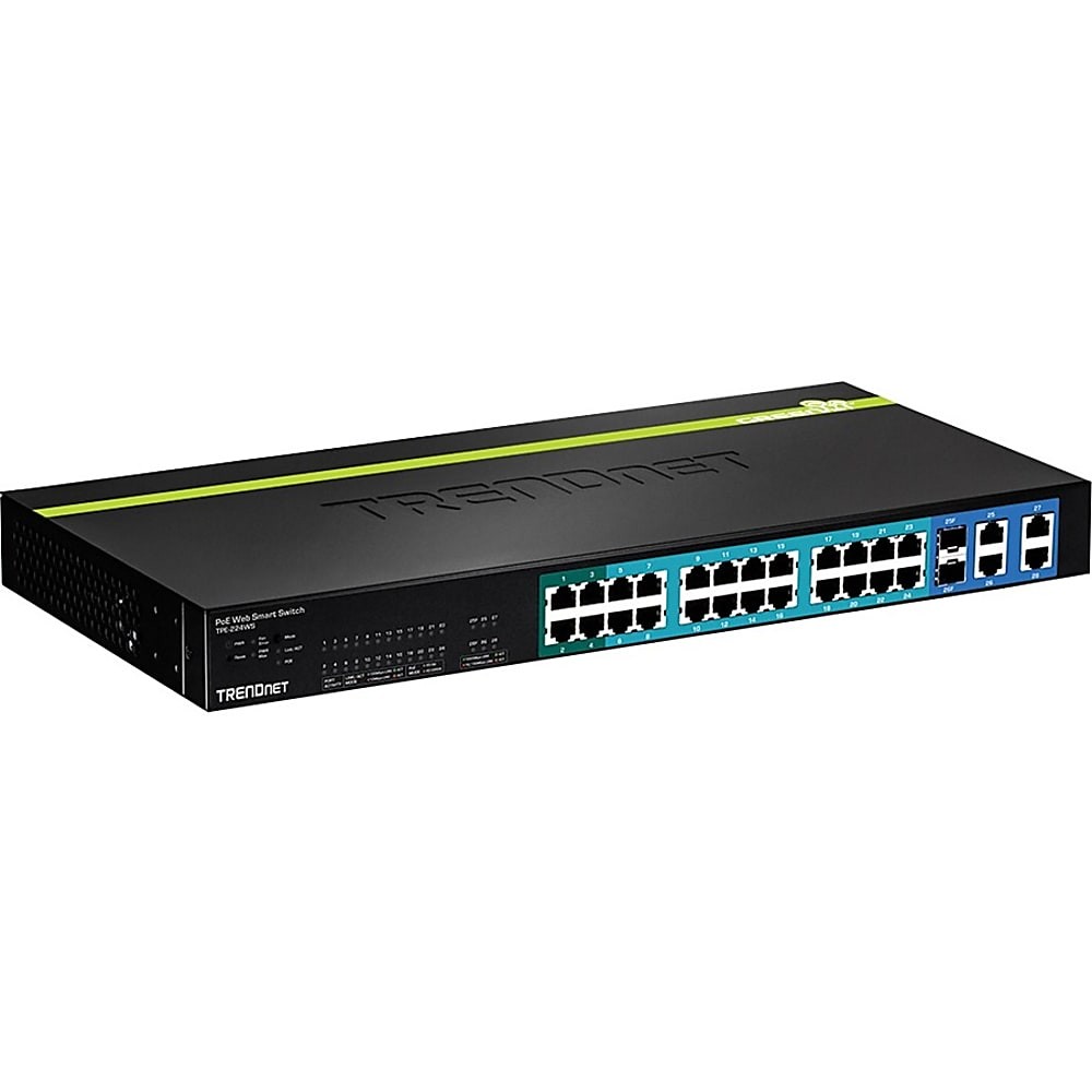 TRENDnet 24-Port 10/100Mbps Web Smart Poe Switch Best Deals and Price ...