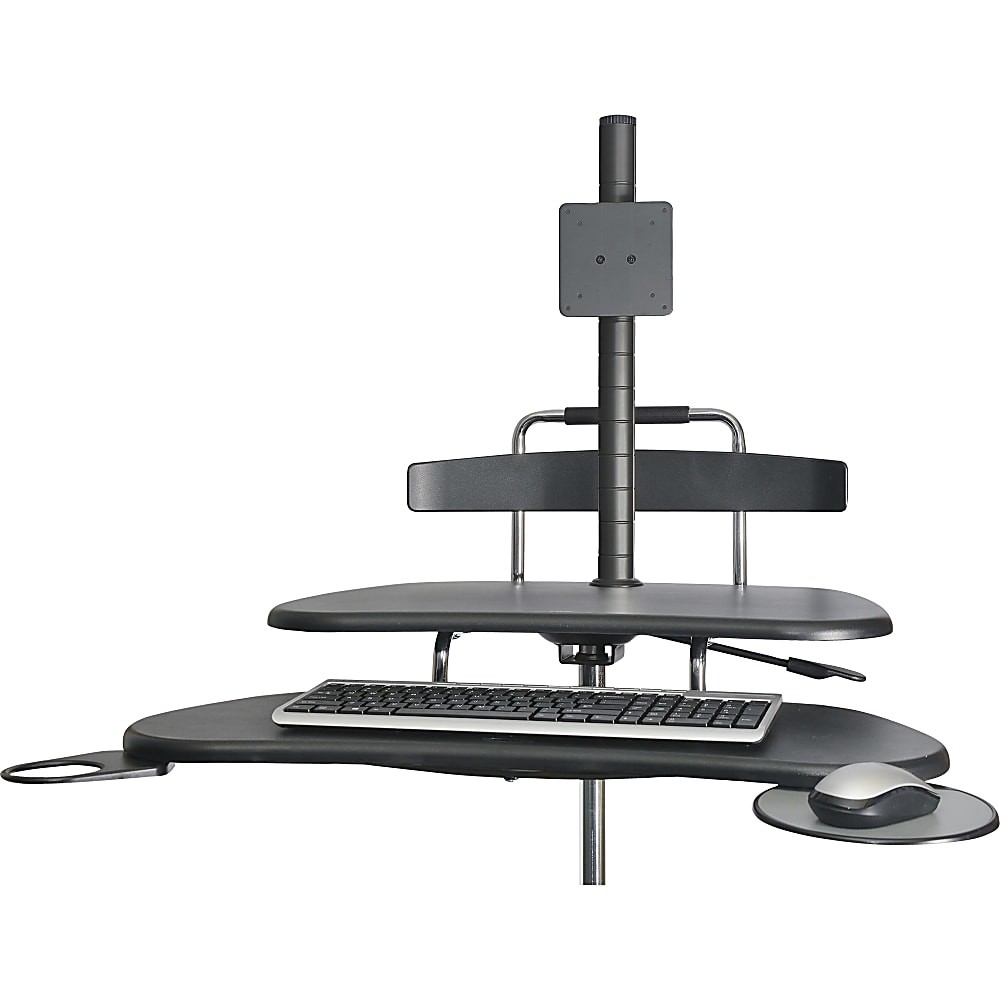 Kantek Sit to Stand Mobile Height Adjustable Computer Workstation With ...