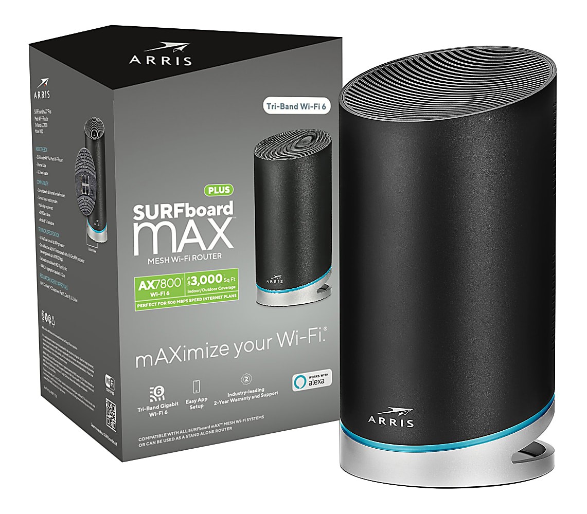 ARRIS SURFboard mAX Plus W30 Wireless-AX Tri-Band Router, 1001197 Deals and Price History at ...