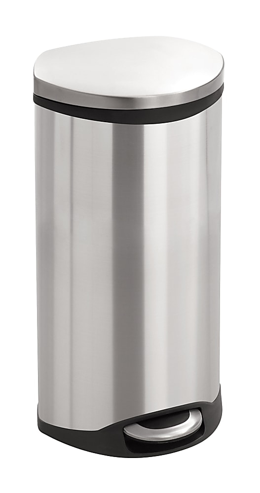 Safco® Stainless Steel Step-On Medical Waste Receptacle, 7.5 Gallons ...