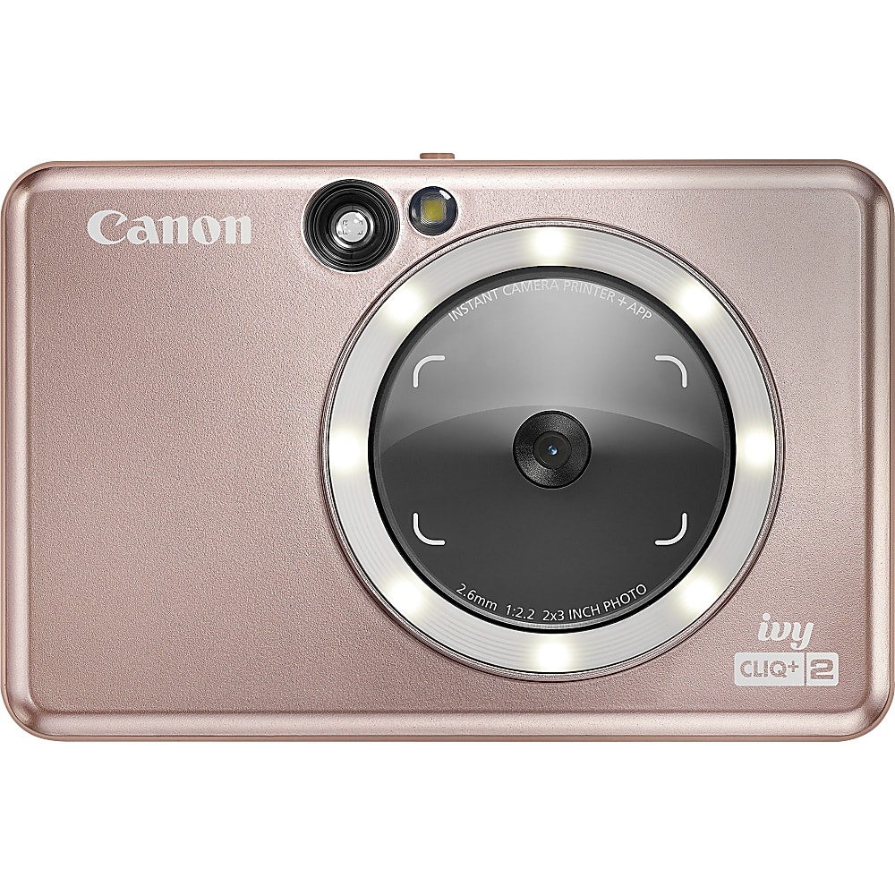 Canon IVY CLIQ+2 8 Megapixel Instant Digital Camera - Rose Gold ...