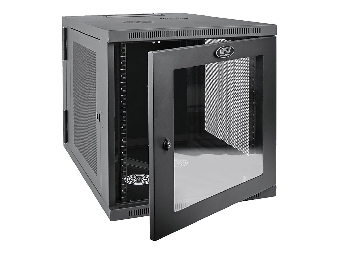 Tripp Lite 12U Wall Mount Rack Enclosure Hinged 33"" Depth w Acrylic ...