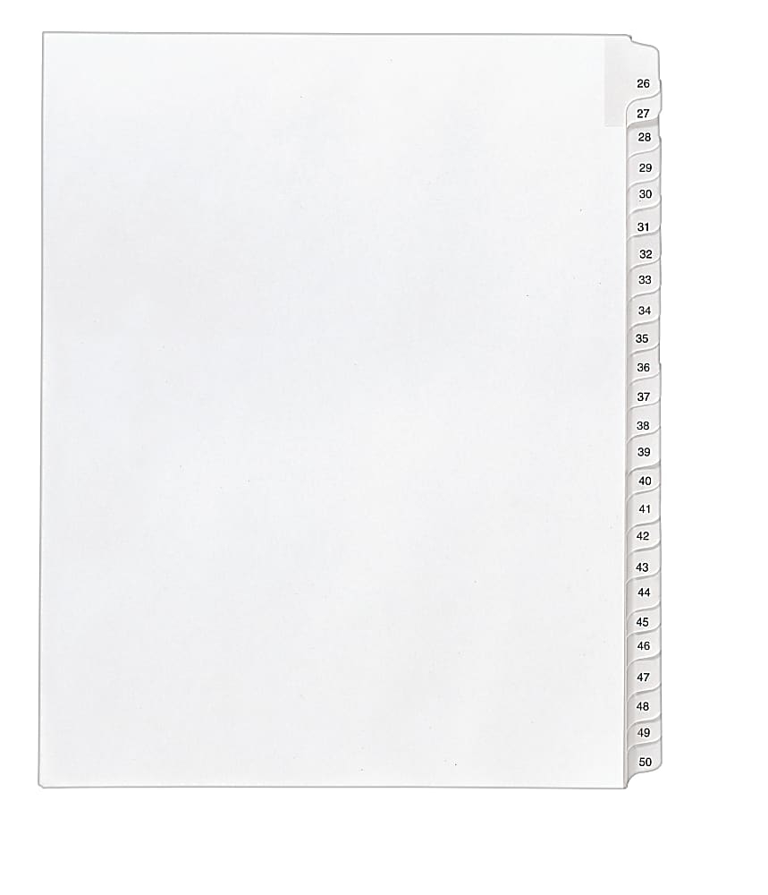 Avery® Allstate® Style Collated Legal Exhibit Dividers, 8 1/2"" x 11 ...