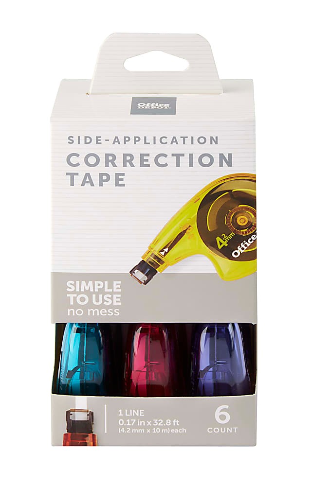 Office Depot® Brand Side-Application Correction Tape, 1 Line x 392 ...