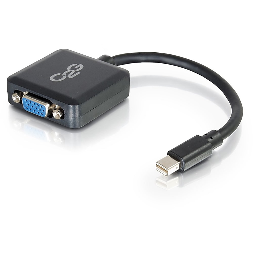 C2G Mini DisplayPort to VGA Adapter - 8in - Active - M/F - Mini ...