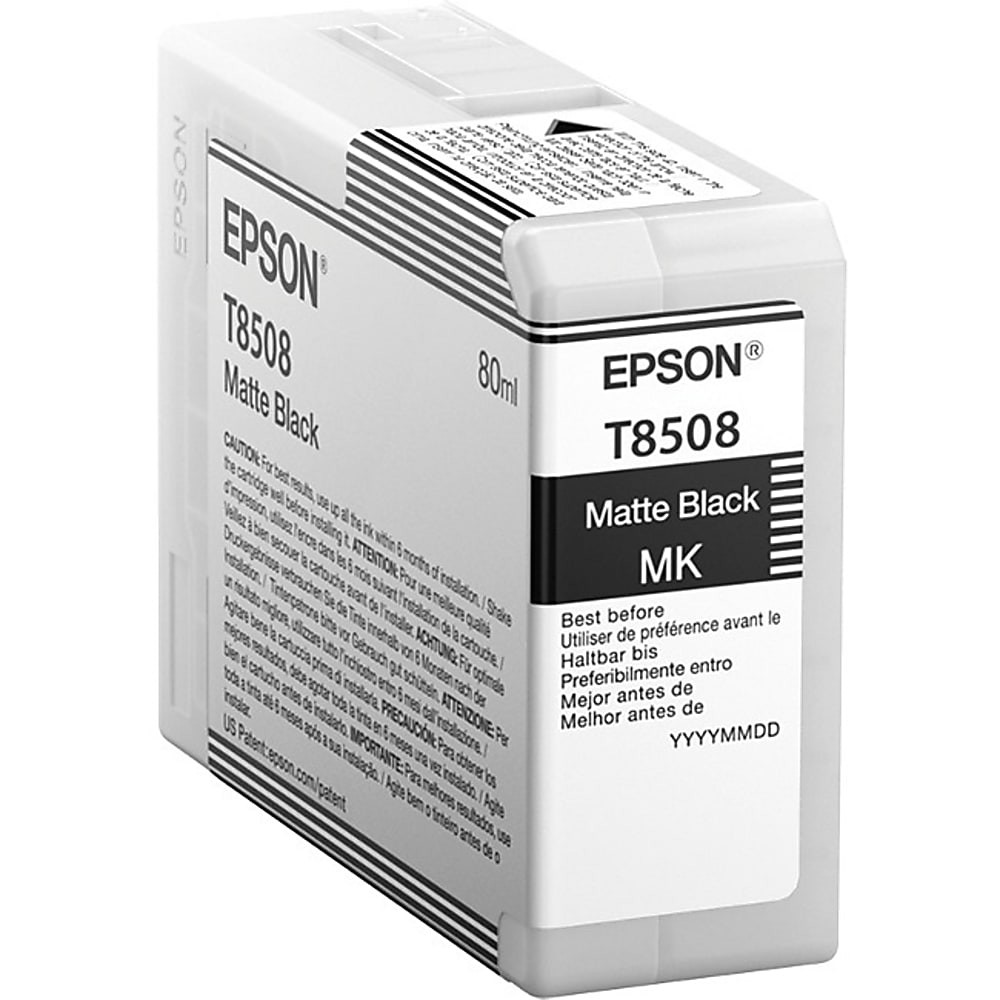 Epson UltraChrome HD T850 Original Inkjet Ink Cartridge - Matte Black ...