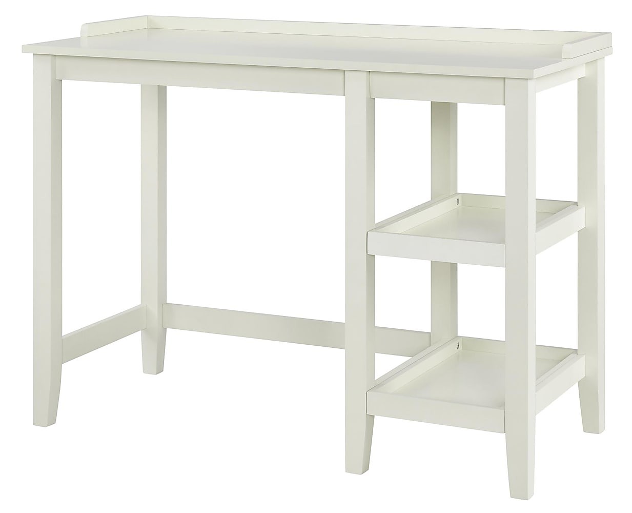 Ameriwood™ Home Eleanor 39"W Single Pedestal Computer Desk, White Deals ...