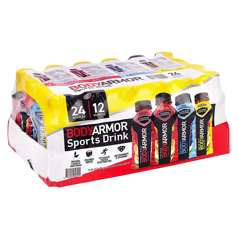 Bodyarmor BASE Sports Drink Variety Pack, 12 Oz, Pack Of 24 Drinks Die ...