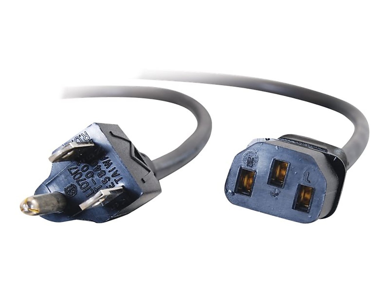 C2G 6ft 14 AWG Premium Universal Power Cord (NEMA 5-15P to IEC320C13 ...